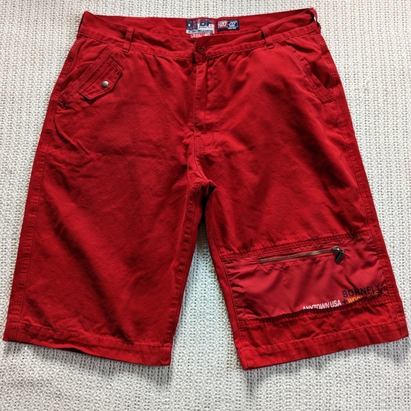 Born Fly | Shorts | Born Fly Mens 4 Denim Jean Shorts Red Jorts 00 ...